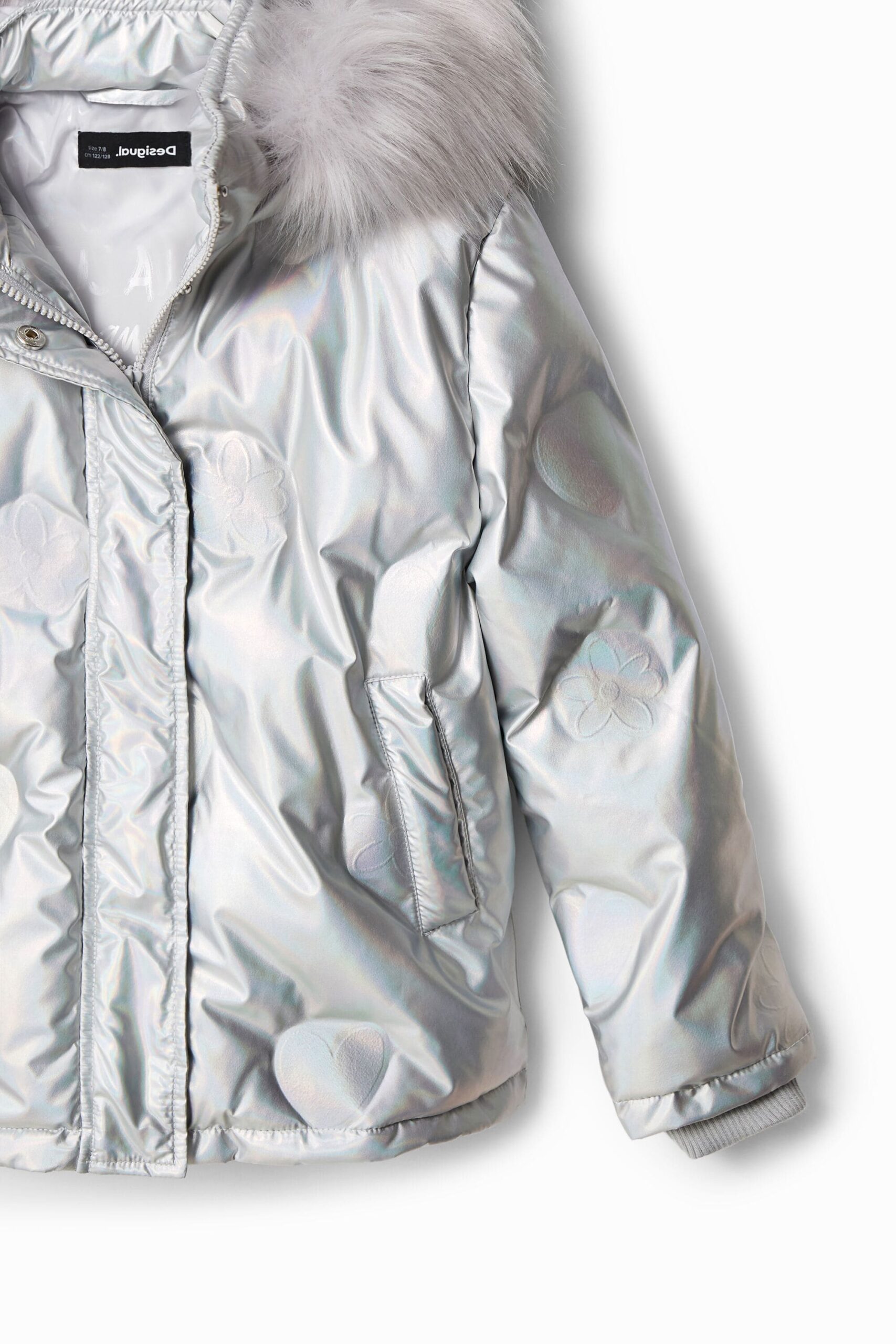 Desigual Παιδικό Μπουφάν Metallic Tierra Girl (22WGEW03-3042) - e-dshop.gr